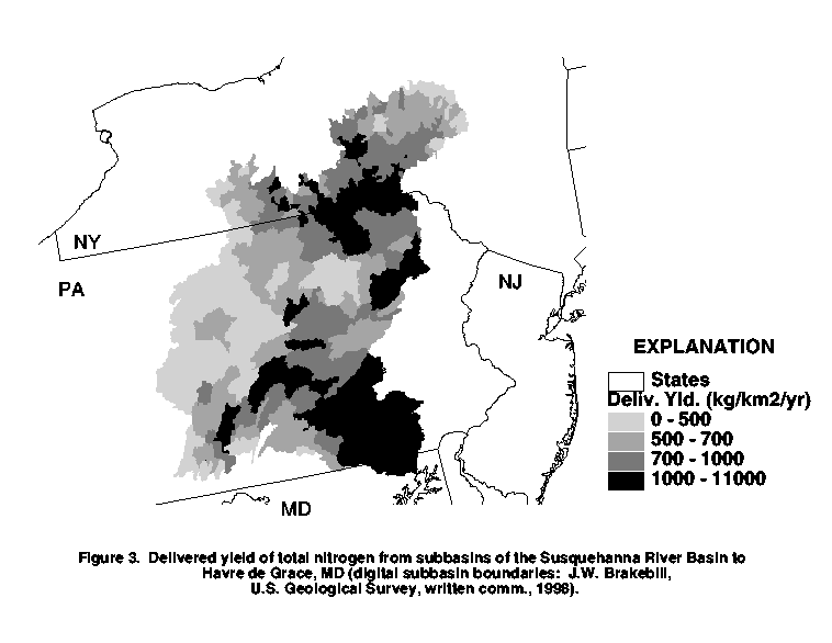 SPARROW Assessment of Source-Area Contamination